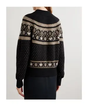 Khaite Long-sleeved Knitted Shirt With Pattern