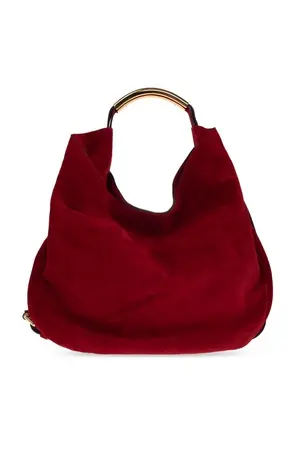 Moschino Top Handle Handbag With Magnetic Clasp And Logo Detail