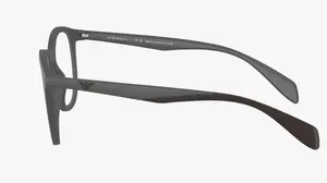 Emporio Armani Full Frame Eyeglasses With Mirror Clip