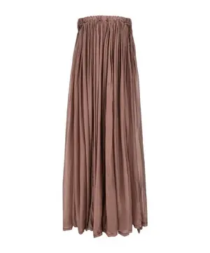 Rick Owens Pleated Maxi Dress - Brown