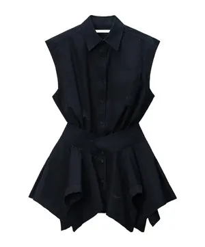 ALEXANDER WANG Alexander Wang Asymmetrical Shirt Dress