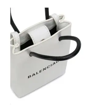 Balenciaga Shopping Phone Holder Tote Bag