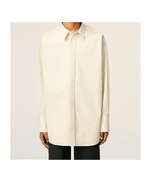 Ami Logo-embellish Shirt - Ivory