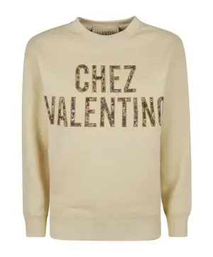 Valentino Garavani Crewneck Sweatshirt With Embroidered Logo