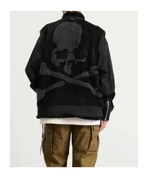 MASTERMIND WORLD Sherpa Skull Layered Jacket