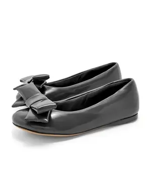 Loewe Puffy Ballerina Flats With Padded Bow Detailing