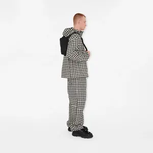 Burberry Check-jacquard Zipped Belt Bag - Black