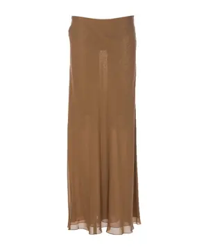 Khaite Mauva A-line Maxi Skirt