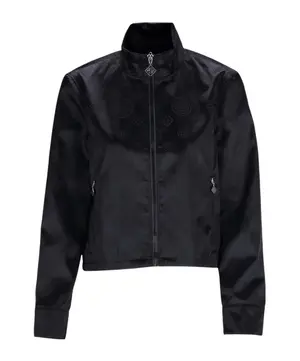 Casablanca Logo-pattern Zipped Bomber Jacket
