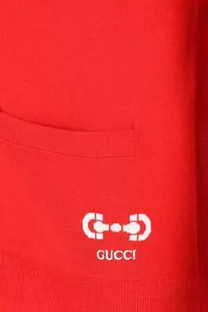 Gucci Blended Knitted V-neck Cardigan