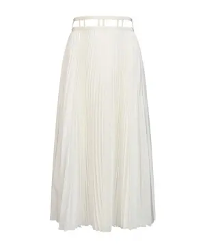 DIOR Dior Pleated High Waist Midi Skirt