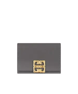 Givenchy 4g Plaque Flap Wallet - Charcoal Color