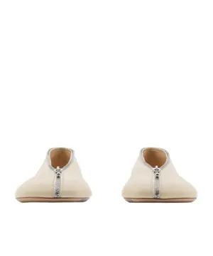 Burberry Sadler Zip Round-toe Ballerina