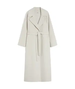 Max Mara Max Mara Doris Belted Long-Sleeved Coat Ivory