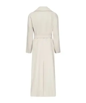Max Mara Doris Belted Long-sleeved Coat - Ivory