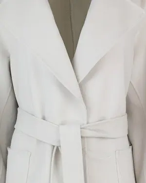 Max Mara Doris Belted Long-sleeved Coat - Ivory