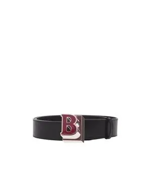 Burberry Letter Graphic Leather Belt