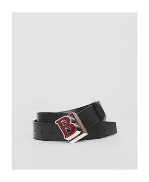 Burberry Letter Graphic Leather Belt