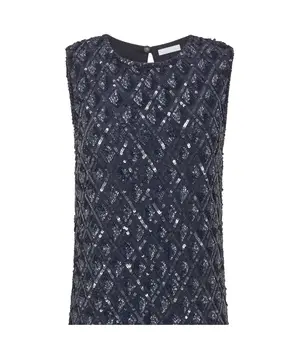 P.a.r.o.s.h Sequin Mini Dress - Blu