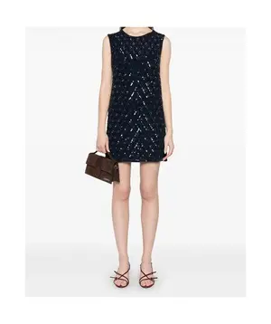 P.a.r.o.s.h Sequin Mini Dress - Blu