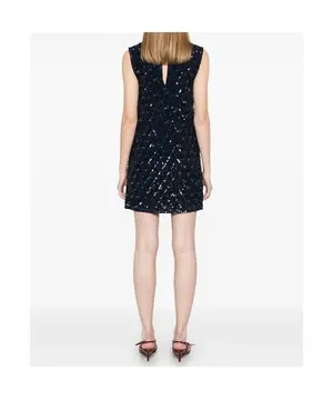 P.a.r.o.s.h Sequin Mini Dress - Blu
