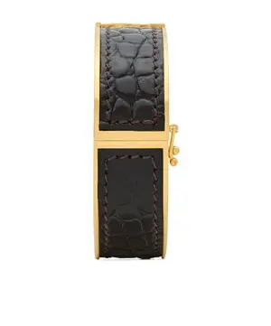 Saint Laurent Cassandre Logo Plaque Bracelet