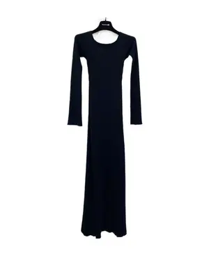 Chloé Long Sleeved Ribbed Maxi Dress