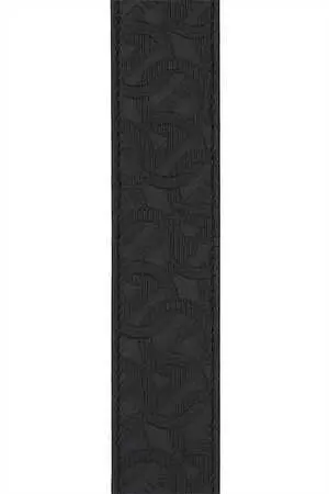 FERRAGAMO Gancini Embossed Reversible Leather Belt - Black