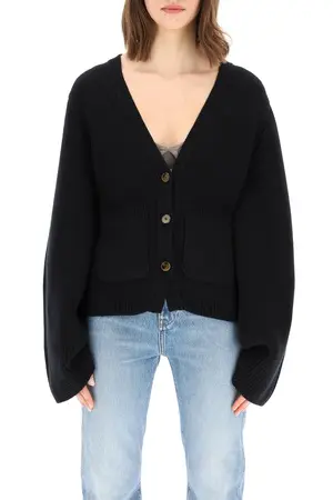 Khaite Scarlet Boxy Cardigan - Black