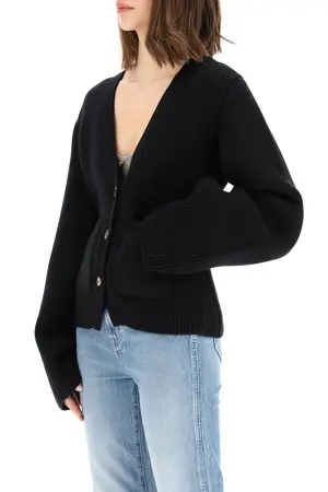 Khaite Scarlet Boxy Cardigan - Black