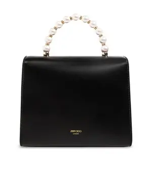 JIMMY CHOO Small Avenue Leather Tote Bag