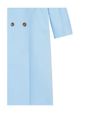 Max Mara Double Breasted Coat - Blue