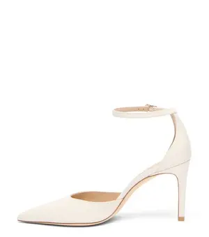 STUART WEITZMAN Power Strap 85 Stiletto Pumps - Cream