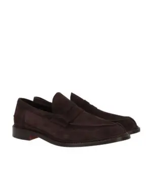 TRICKER'S Adam Suede Loafers - Black