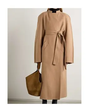 Khaite Rothen Belted Coat - Camel