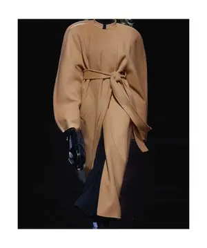 Khaite Rothen Belted Coat - Camel