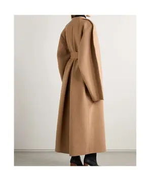 Khaite Rothen Belted Coat - Camel
