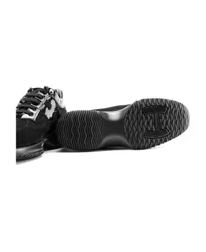 Hogan Interactive Lace-up Sneakers - Black