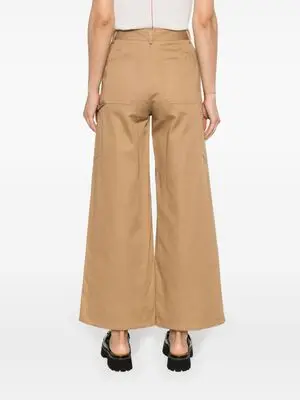 Celine Wide-leg Trousers With Belt Loops