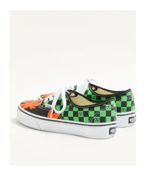 Valentino Garavani X Vans Checked And Printed Lace-up Sneakers