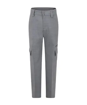 Givenchy Straight Leg Cargo Pants With Silver Logo Detail