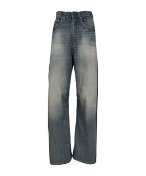 MAISON MARGIELA Frayed Wide-leg Jeans