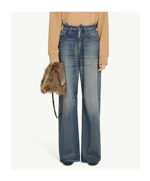 MAISON MARGIELA Frayed Wide-leg Jeans