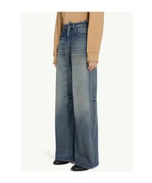 MAISON MARGIELA Frayed Wide-leg Jeans