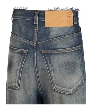 MAISON MARGIELA Frayed Wide-leg Jeans