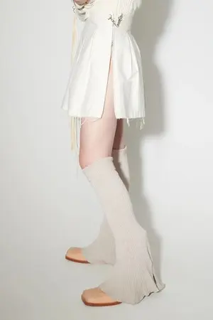 Our Legacy Pleated Skirt With Raw Hem And Side Zippers