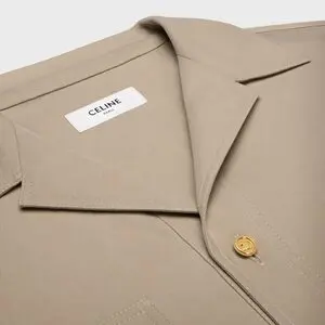Celine Saharienne Cotton Gabardine Dress