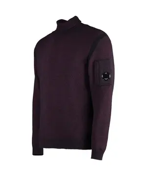 C.P. COMPANY Roll Neck Jumper With Lens Detail