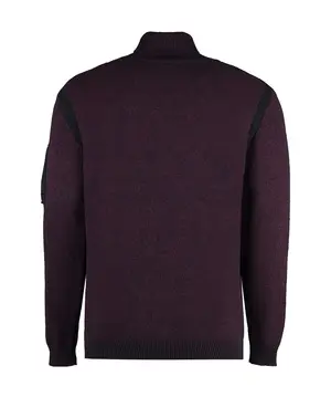 C.P. COMPANY Roll Neck Jumper With Lens Detail
