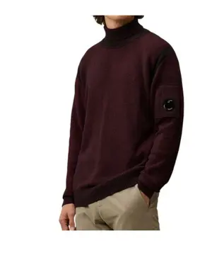 C.P. COMPANY Roll Neck Jumper With Lens Detail